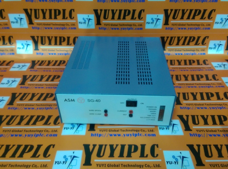 ASM SG-40 series 01-89027 REV C SG CONTROL - PLC DCS SERVO Control ...