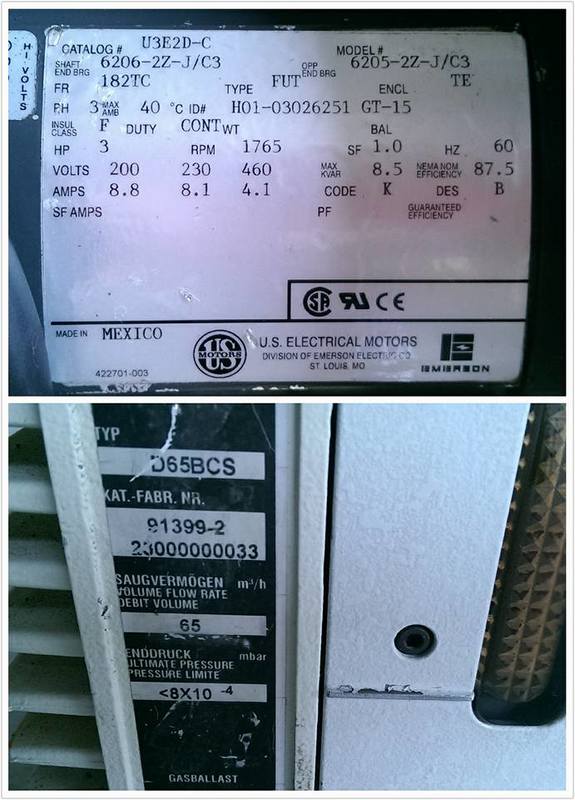 U.S. ELECTRICAL MOTORS D65BCS W/ 6205-2Z-J/C3 - PLC DCS SERVO Control ...