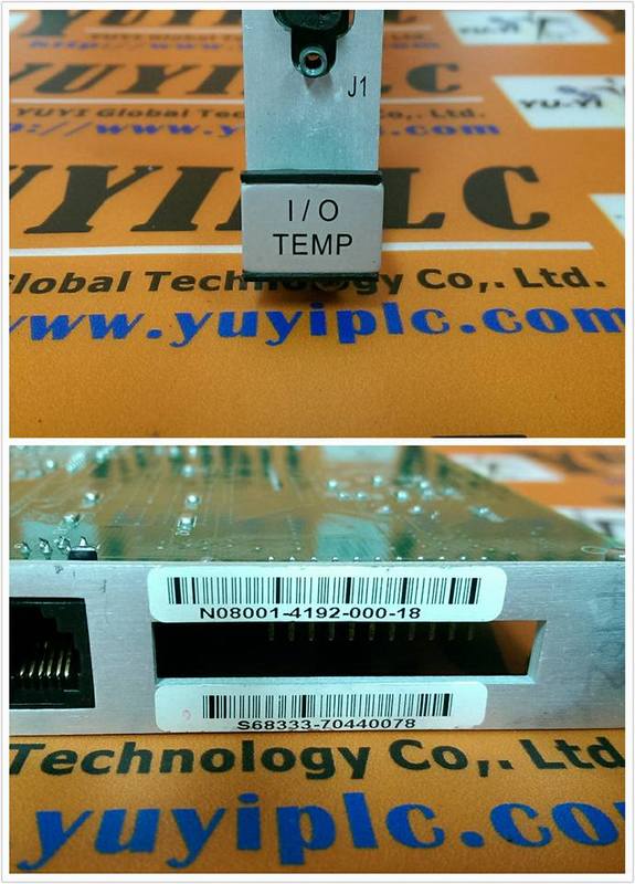 KULICKE & SOFFA N08001-4192-000-18 I/O TEMP BOARD - PLC DCS SERVO ...