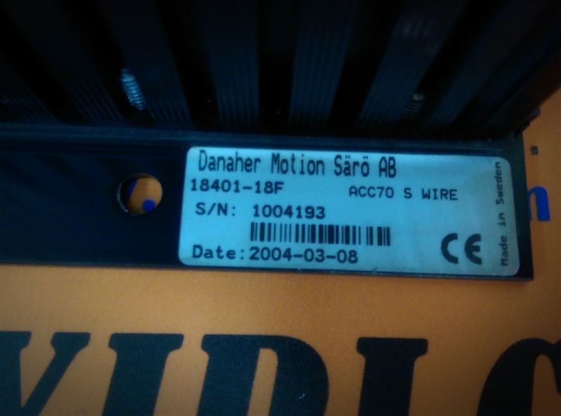 NDC ACC70 18401-18F VEHICLE CONTROLLER - 裕益科技自動化設備可程式編碼器PLC分散式控制系統DCS