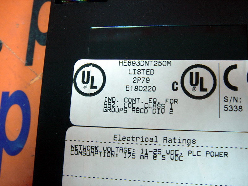 GE FANUC HE693DNT250M DEVICENET SCANNER MODULE - PLC DCS SERVO Control ...