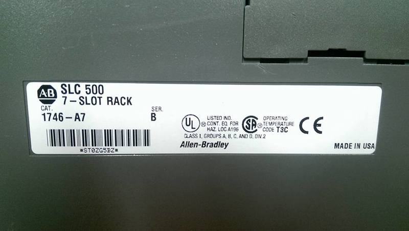 A-B SLC500 1746-A7 7-SLOT RACK - 裕益科技自動化設備可程式編碼器PLC分散式控制系統DCS