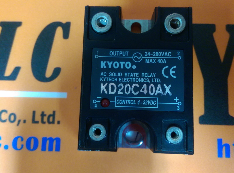KYOTTO KD20C40AX RELAY SOLID STATE - 裕益科技自動化設備可程式編碼器PLC分散式控制系統DCS