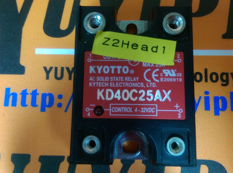 KYOTTO KD40C25AX AC SOLID STATE RELAY - 裕益科技自動化設備可程式編碼器PLC分散式控制系統DCS