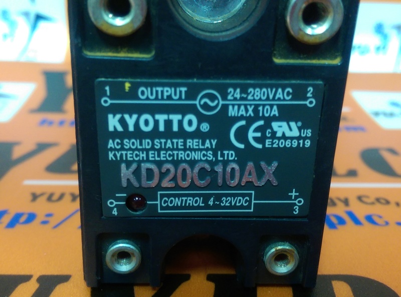 KYOTTO KD20C10AX AC SOLID STATE RELAY - PLC DCS SERVO Control MOTOR ...