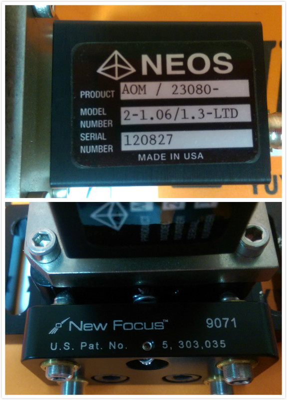 LASER PARTS NEOS 2-1.06/1.3-LTD NEW FOCUS 5,303,035 雷射 - 裕益科技自動化設備可程式 ...