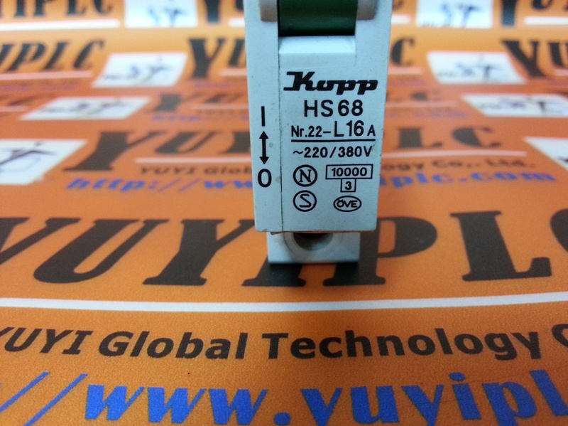 KOPP HS68 NR22-L16A CIRCUIT BREAKER - PLC DCS SERVO Control MOTOR POWER ...