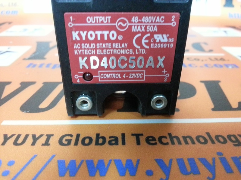 KYOTTO KD40C50AX AC SOLID STATE RELAY - 裕益科技自動化設備可程式編碼器PLC分散式控制系統DCS