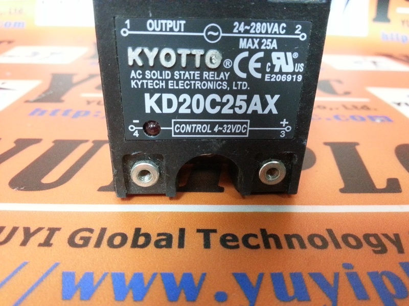 KYOTTO KD20C25AX AC SOLID STATE RELAY - 裕益科技自動化設備可程式編碼器PLC分散式控制系統DCS