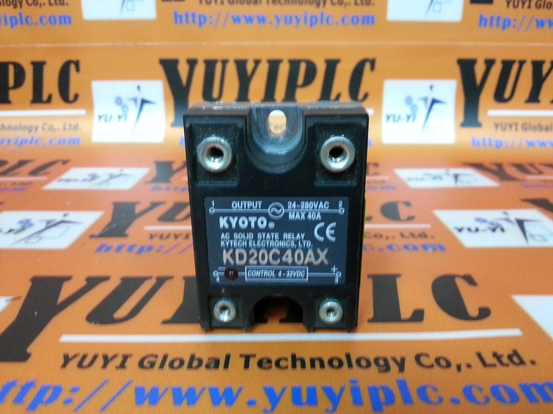 KYOTTO KD20C40AX AC SOLID STATE RELAY - 裕益科技自動化設備可程式編碼器PLC分散式控制系統DCS