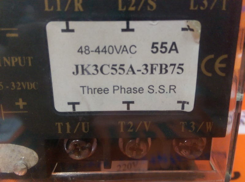 THREE PHASE S.S.R JK3C55A-3FB75 SOLID STATE RELAY - 裕益科技自動化設備可程式編碼器PLC ...