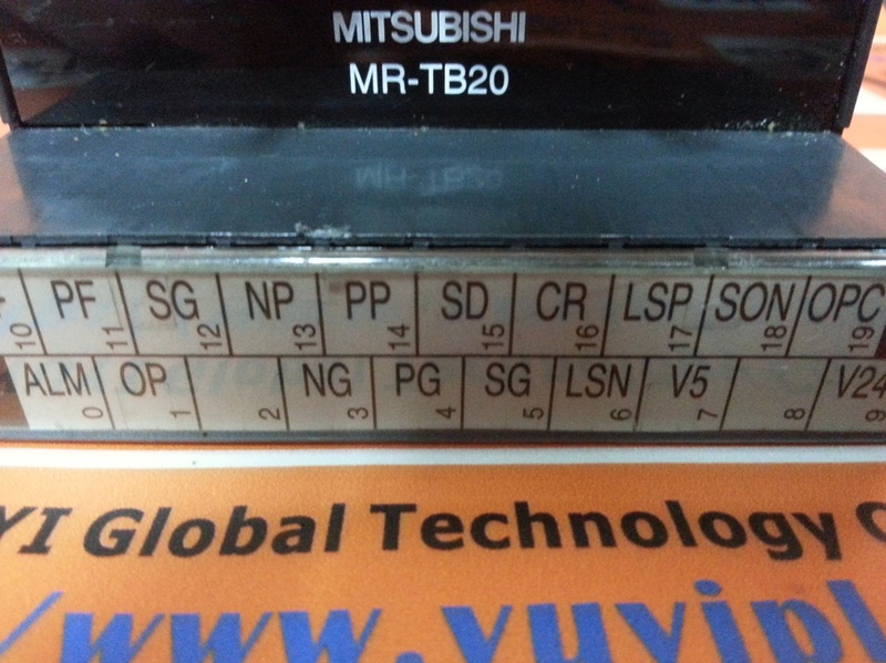 MITSUBISHI MR-TB20 TERMINAL BLOCK - PLC DCS SERVO Control MOTOR POWER ...