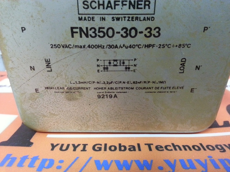 SCHAFFNER FN350-30-33 POWER LINE FILTER - 裕益科技自動化設備可程式編碼器PLC分散式控制系統DCS