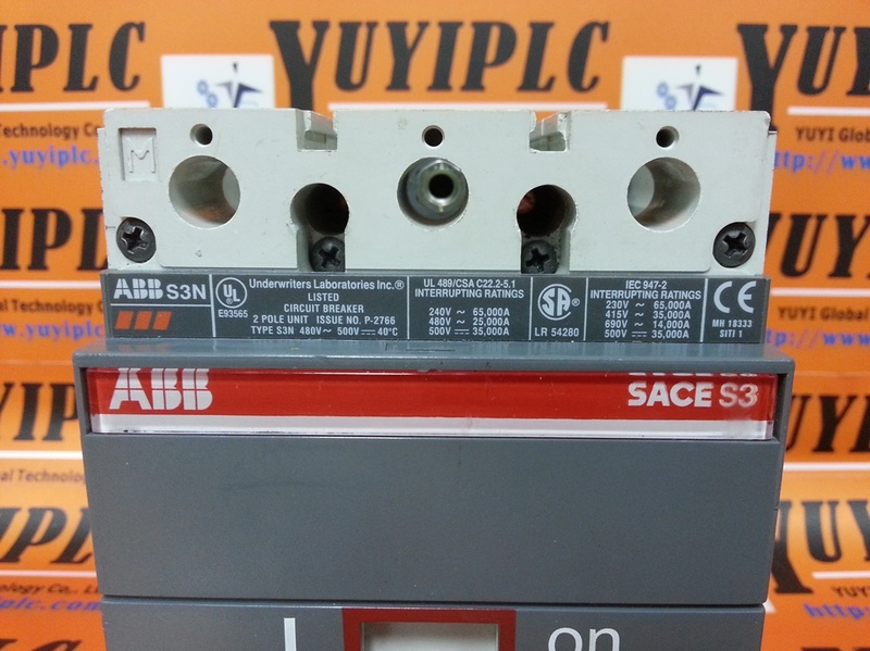 ABB SACE S3 CIRCUIT BREAKER - PLC DCS SERVO Control MOTOR POWER SUPPLY ...