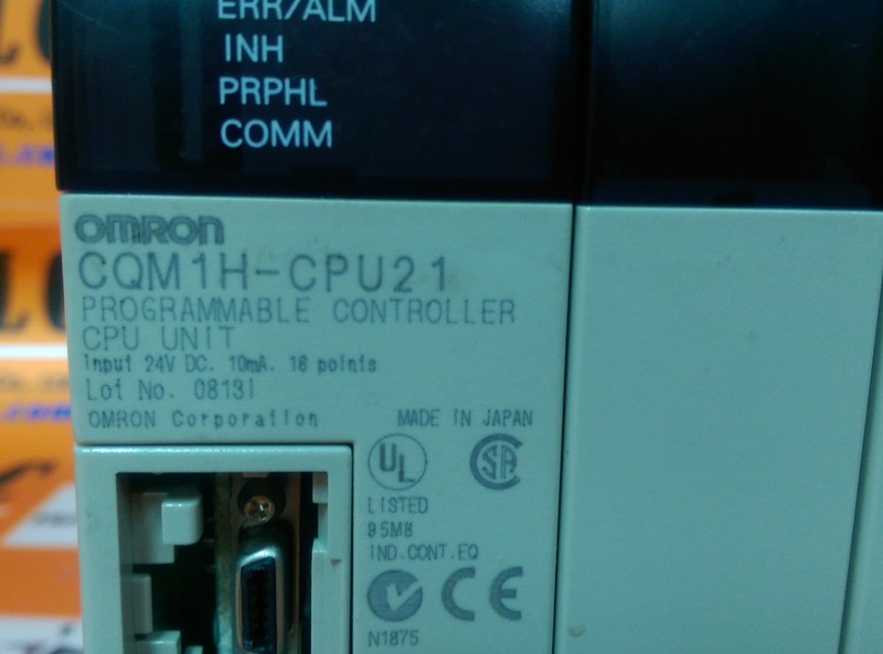 OMRON CQM1H-CPU21 PROGRAMMABLE CONTROLER - 裕益科技自動化設備可程式編碼器PLC分散式控制系統DCS