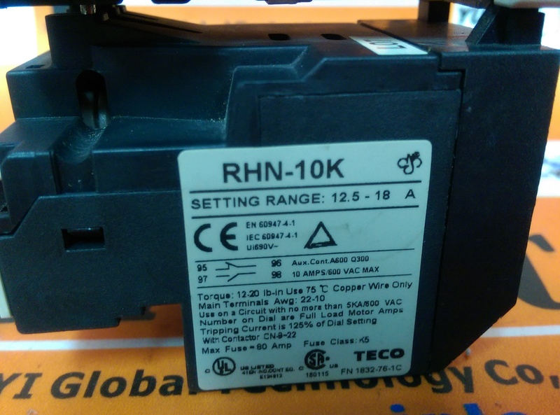 TECO CN16 / PHN-10K Relays - 裕益科技自動化設備可程式編碼器PLC分散式控制系統DCS