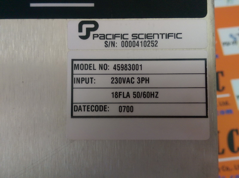 PACIFIC SCIENTIFIC 45983001 Servo Drive - PLC DCS SERVO Control MOTOR ...