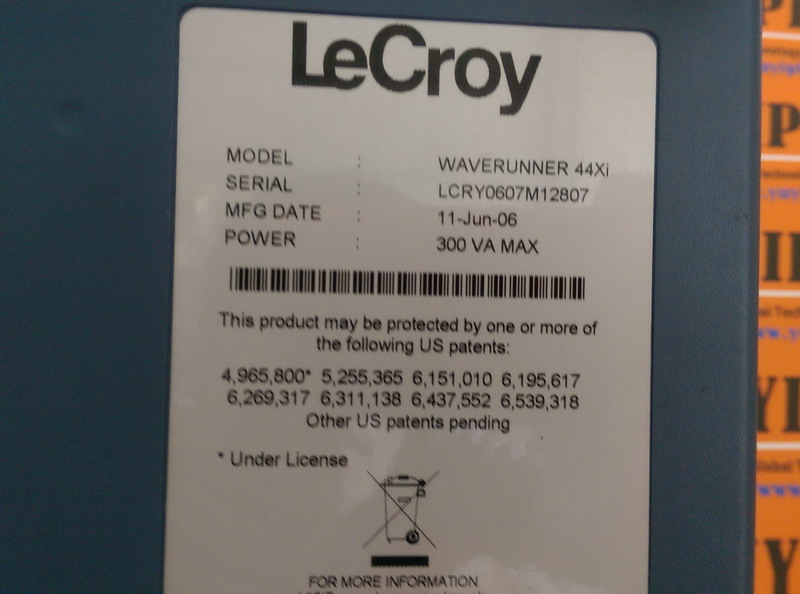 LECROY WAVERUNNER 44XI Oscilloscope - 裕益科技自動化設備可程式編碼器PLC分散式控制系統DCS