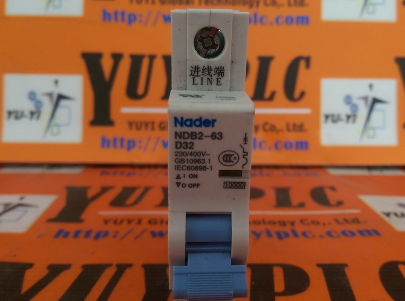 NADER NDB2-63 D32 CIRCUIT BREAKER - 裕益科技自動化設備可程式編碼器PLC分散式控制系統DCS
