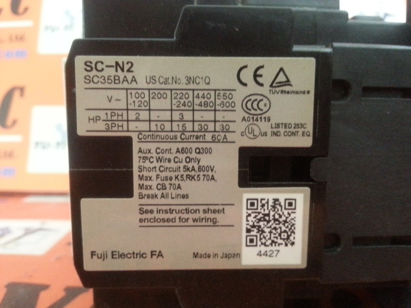 FUJI SC-N2 SC35BAA Contactor - PLC DCS SERVO Control MOTOR POWER SUPPLY ...