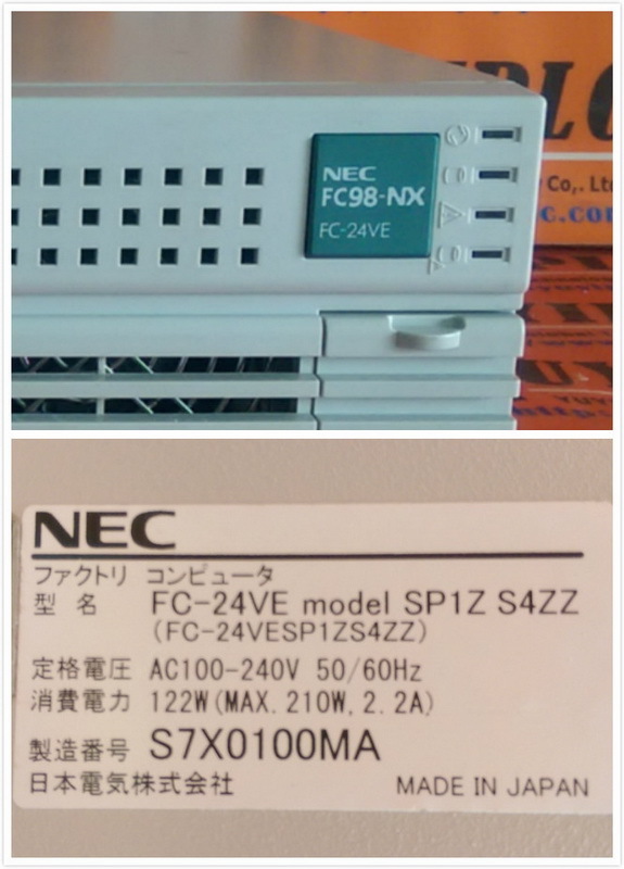 NEC FC-24VE MODEL SP1Z S4ZZ (FC-24VESP1ZS4ZZ) FC98-NX - 裕益科技自動化設備可程式編碼器 ...