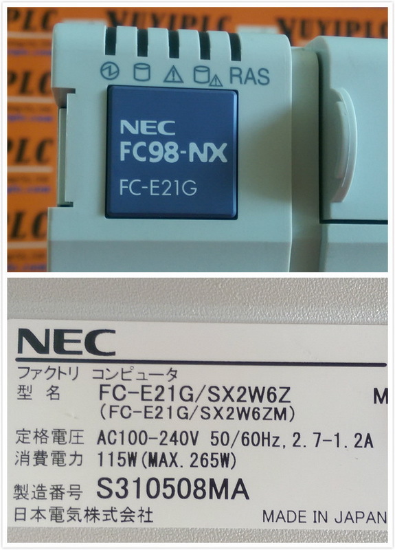 NEC FC-E21G / SX2W6Z (FC-E21G/SX2W6ZM) computer - 裕益科技自動化設備可程式編碼器PLC分散式 ...