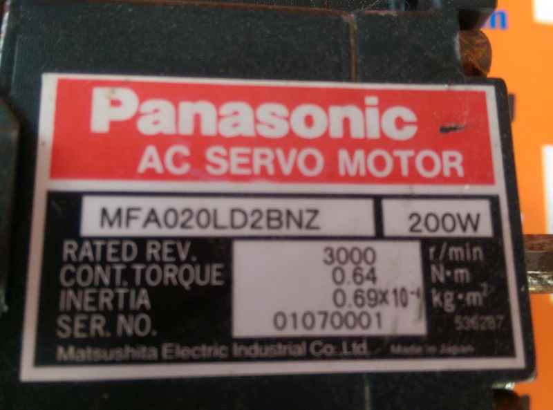 PANASONIC MFA020LD2BNZ AC Servo Motor - PLC DCS SERVO Control MOTOR ...