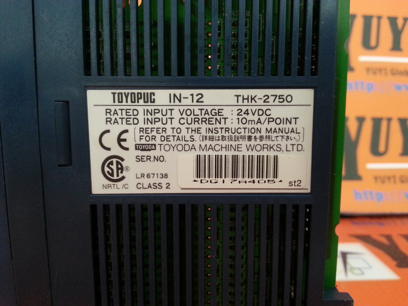 TOYODA THK-2750 IN-12 Input Module - PLC DCS SERVO Control MOTOR POWER ...