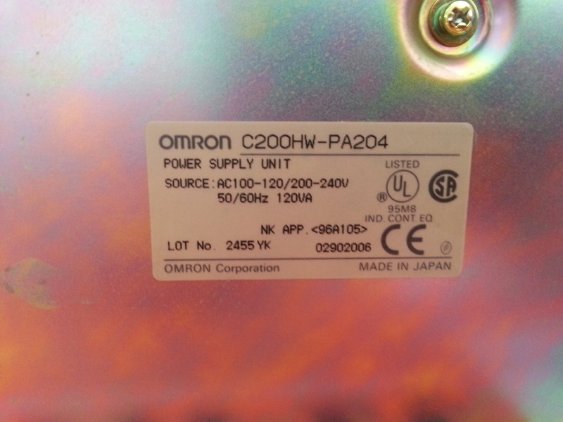 OMRON C200HW-PA204 POWER SUPPLY - 裕益科技自動化設備可程式編碼器PLC分散式控制系統DCS