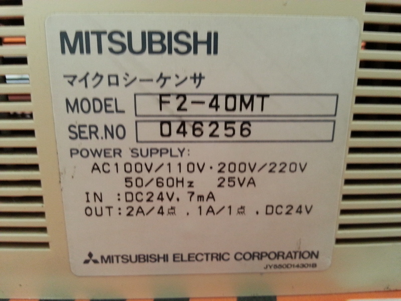 MITSUBISHI F2-40MT programmable controller - 裕益科技自動化設備可程式編碼器PLC分散式控制系統DCS
