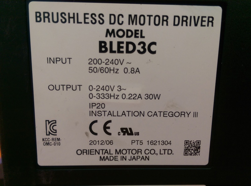 ORIENTAL BLED3C DC MOTOR DRIVER - 裕益科技自動化設備可程式編碼器PLC分散式控制系統DCS
