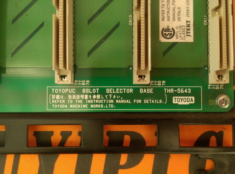 TOYODA THR-5643 TOYOPUC 8 SLOT BASE MODULE - PLC DCS SERVO Control ...