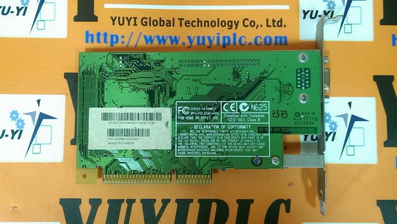 ATI 109-49800-11 VER 2.0 AMC VIDEO GRAPHICS CARD - 裕益科技自動化設備可程式編碼器PLC分散 ...