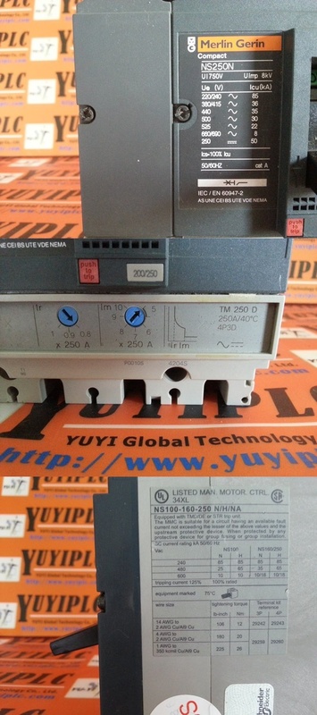 MERLIN GERIN NS250N NS100-160-250N/H/NA CIRCUIT BREAKER - PLC DCS SERVO ...