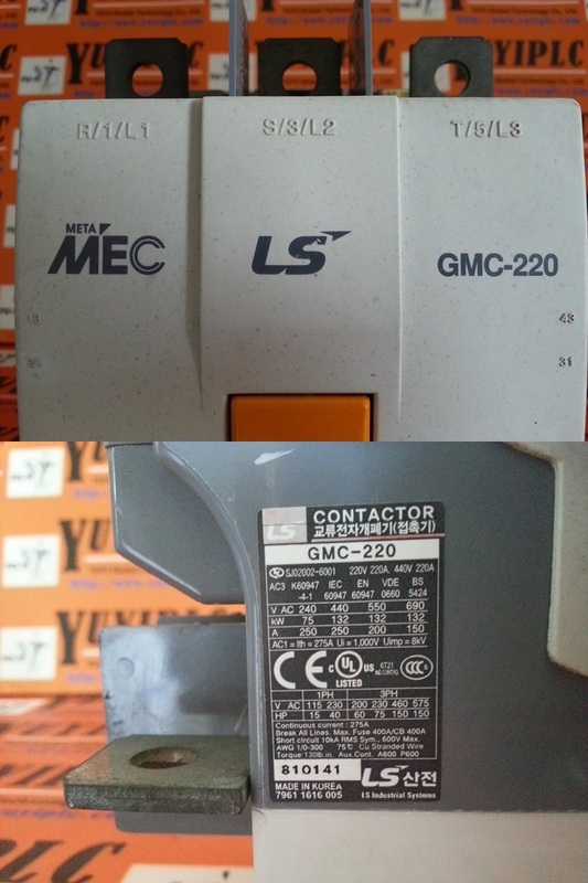 LS META MEC GMC-220 CONTACTOR - PLC DCS SERVO Control MOTOR POWER ...
