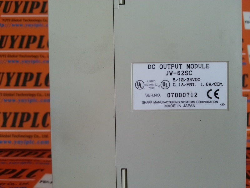 SHARP JW-62SC DC OUTPUT MODULE - 裕益科技自動化設備可程式編碼器PLC分散式控制系統DCS