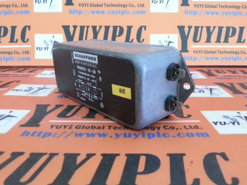 SCHAFFNER FN2070-10-06 Power Line Filter - PLC DCS SERVO Control MOTOR ...