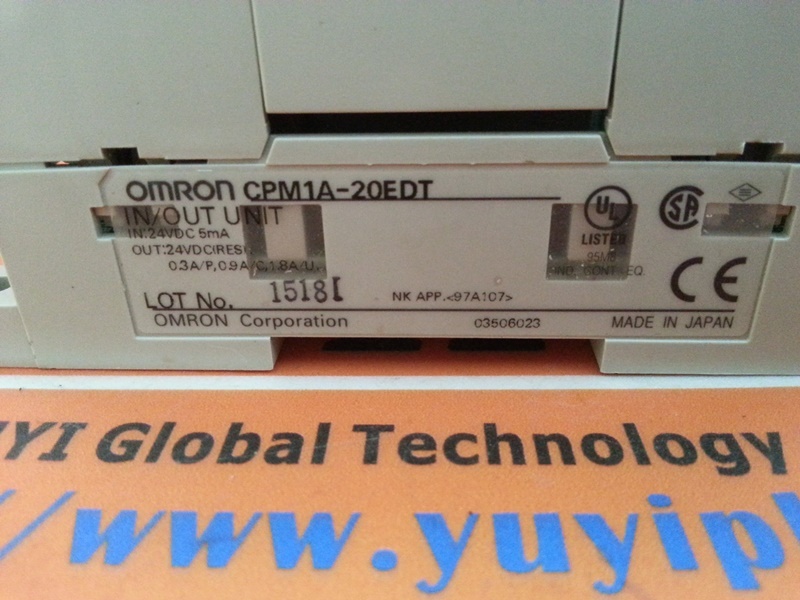 OMRON CPM1A-20EDT IN/OUT UNIT MODULE - 裕益科技自動化設備可程式編碼器PLC分散式控制系統DCS