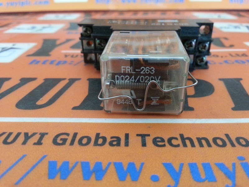 FUJITSU FRL-263 RELAY WITH 263S122 SOCKET - 裕益科技自動化設備可程式編碼器PLC分散式控制系統DCS