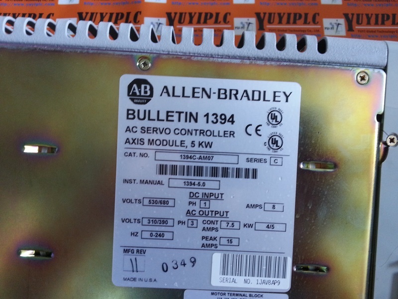 ALLEN-BRADLEY 1394C-AM07 AC SERVO CONTROLLER - 裕益科技自動化設備可程式編碼器PLC分散式控制系統DCS