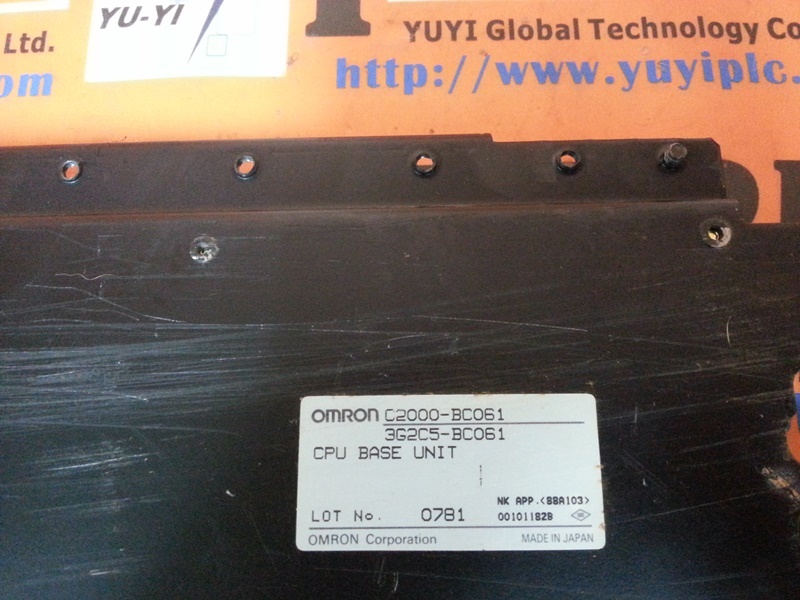OMRON C200-BC061 / 3G2C5-BC061 CPU BASE UNIT - 裕益科技自動化設備可程式編碼器PLC分散式控制系統DCS