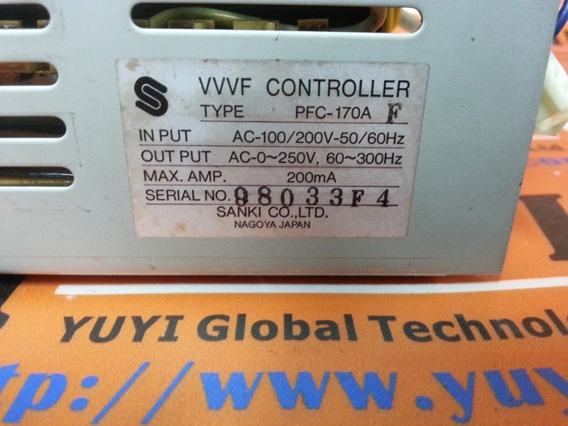 SANKI PFC-170A F VVVF CONTROLLER - PLC DCS SERVO Control MOTOR POWER ...