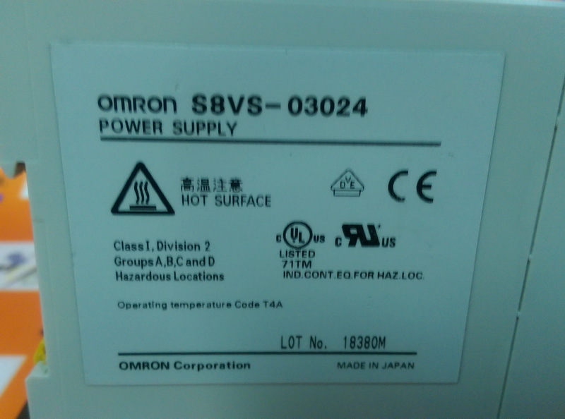 OMRON S8VS-03024 POWER SUPPLY - 裕益科技自動化設備可程式編碼器PLC分散式控制系統DCS