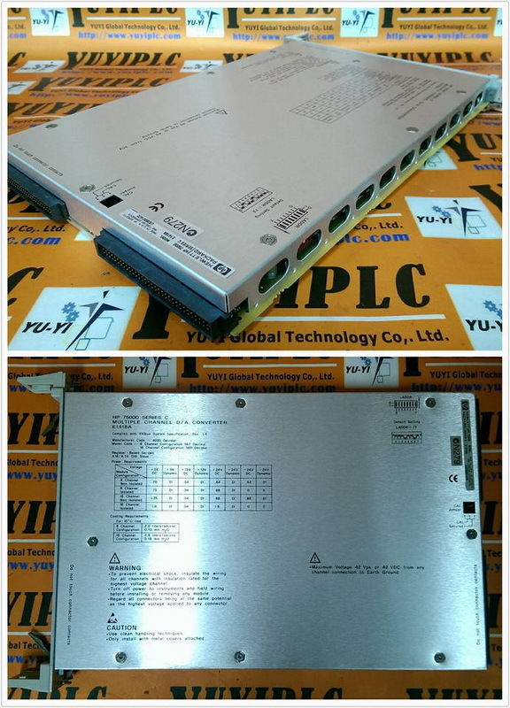 HP E1418A 8/16-CH D/A CONVERTER MODULE - PLC DCS SERVO Control MOTOR ...