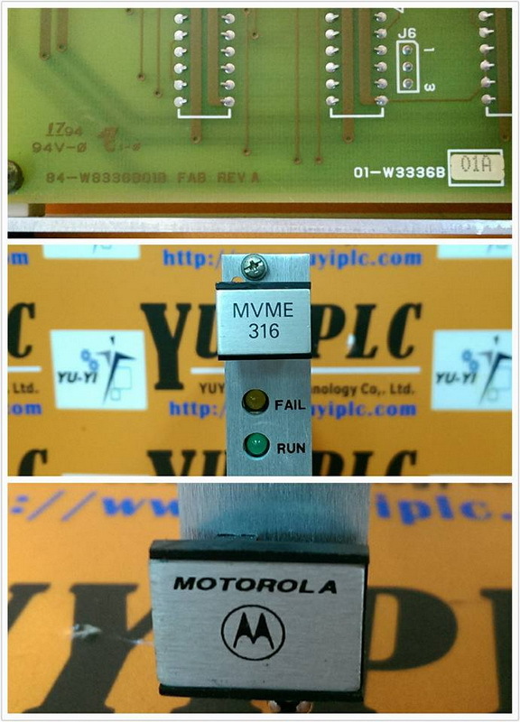 MOTOROLA MVME 316 01-W3336B 01A VME BOARD - PLC DCS SERVO Control MOTOR ...