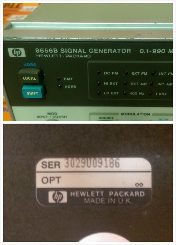 HP 8656B 3029U09186 Signal Generator - PLC DCS SERVO Control MOTOR ...