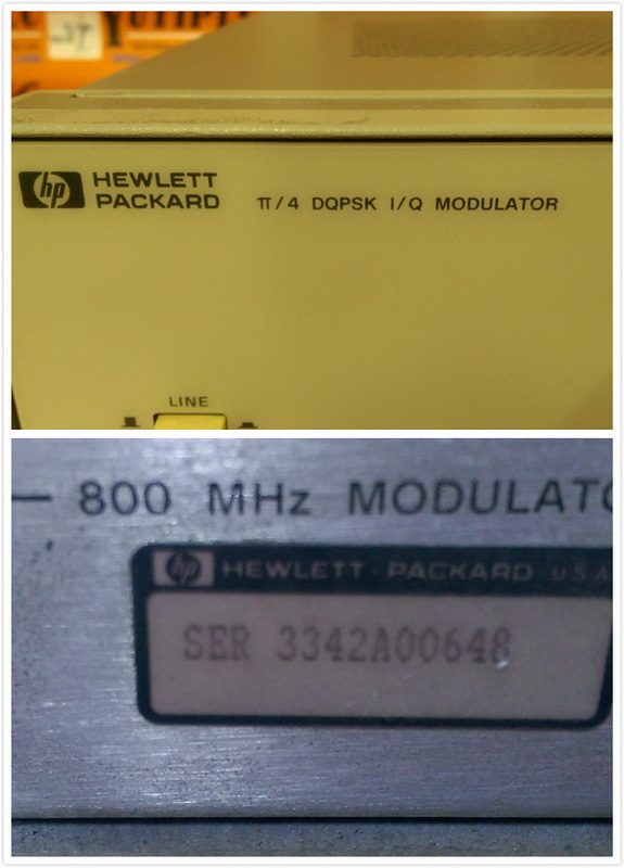HP TT/4 DQPSK I/Q MODULATOR 3342A00648 - PLC DCS SERVO Control MOTOR ...