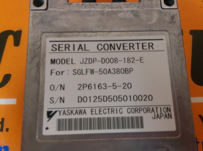 YASKAWA JZDP-D008-182-E SERIAL CONVERTER - PLC DCS SERVO Control MOTOR ...