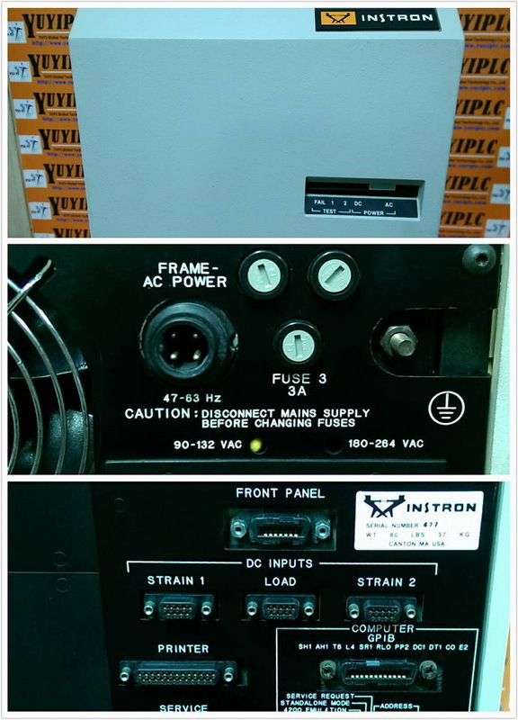INSTRON 4500 ELECTRONIC DIGITAL CONSOLE CONTROLLER - PLC DCS SERVO ...