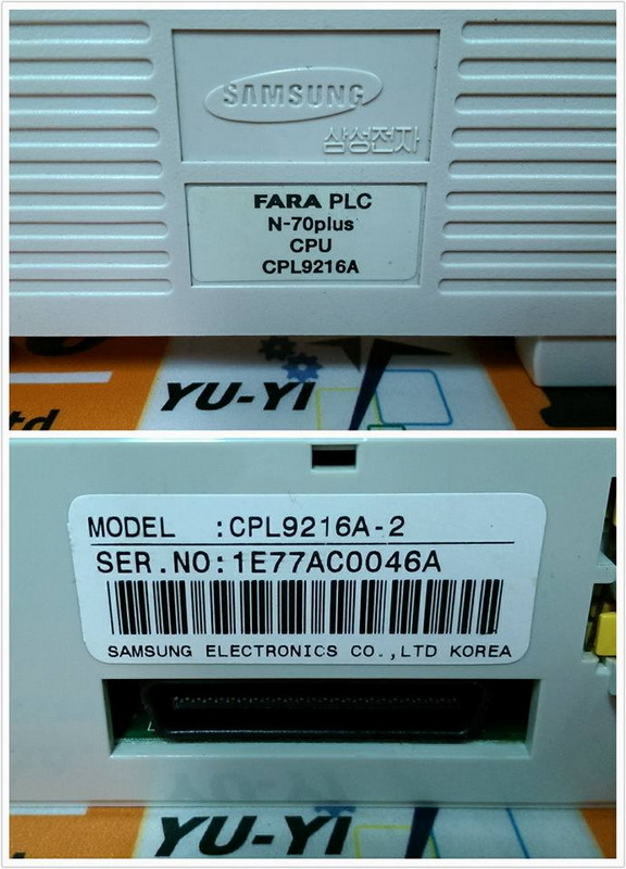SAMSUNG CPL9216A-2 FARA PLC N-70PLUS CPU MODULE - 裕益科技自動化設備可程式編碼器PLC分散式 ...